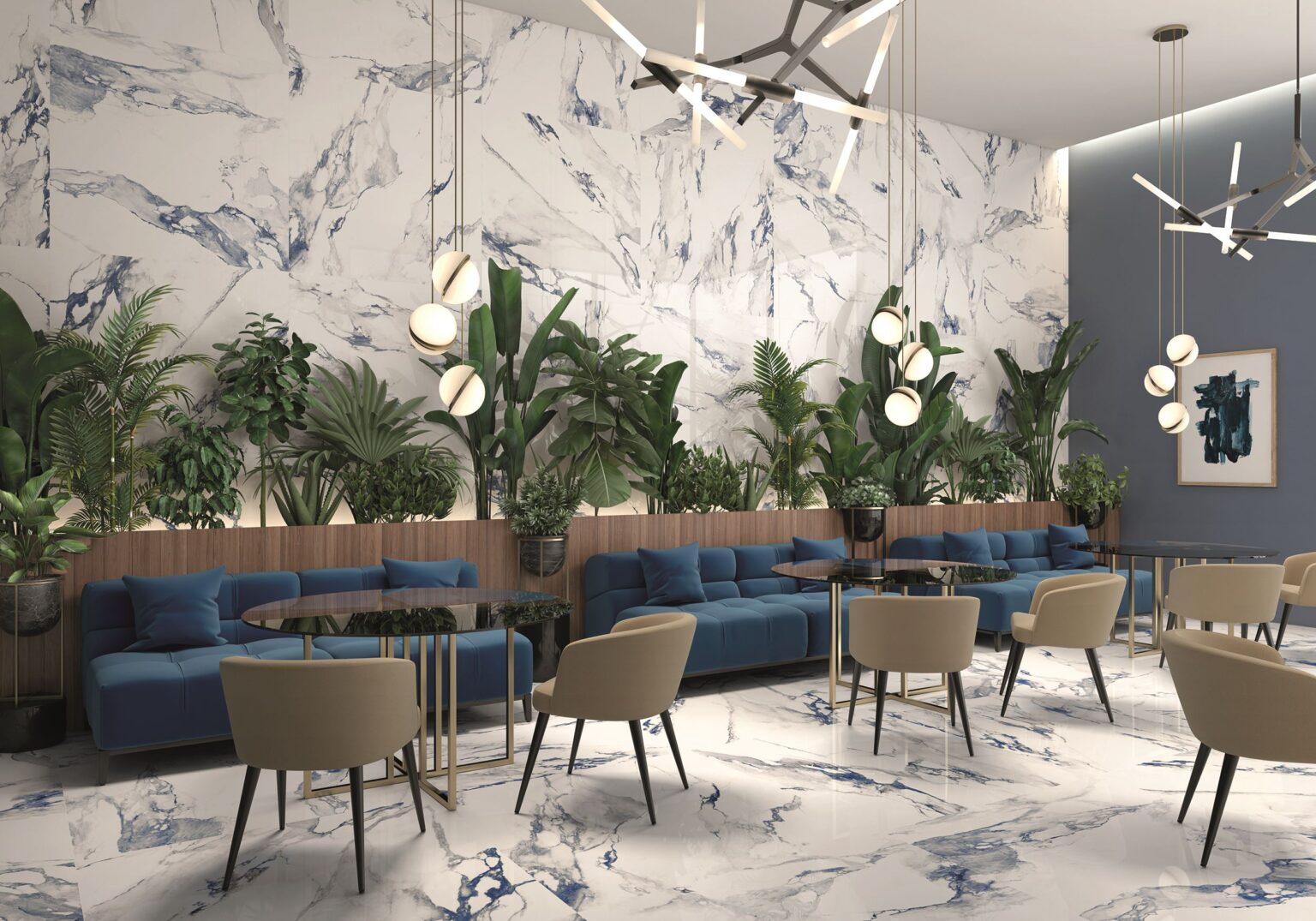 Crash Blue Porcelain Tile Happy Floor - Miami Flooring Distributors